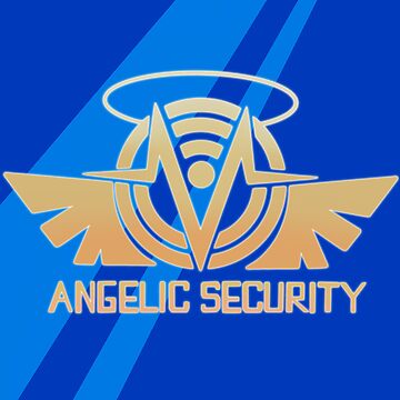 "Hazbin Hotel: Vox’s Voxtech Angelic Security Logo" Sticker for Sale by ...