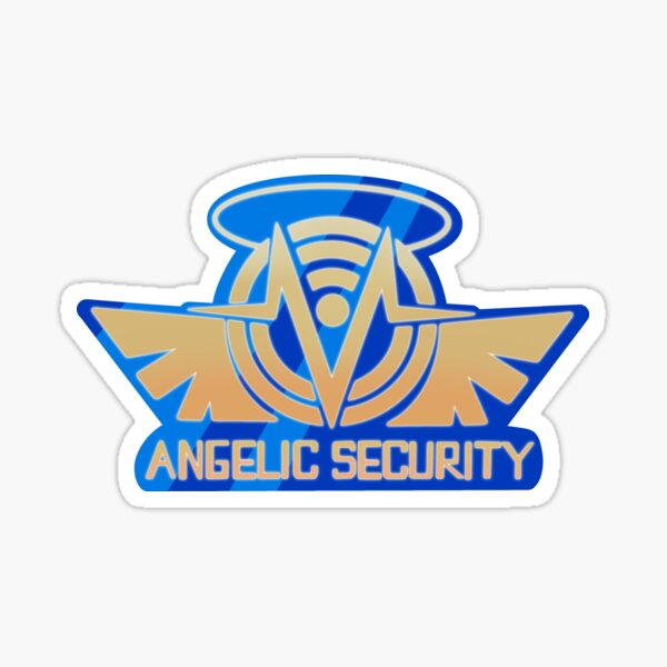 "Hazbin Hotel: Vox’s Voxtech Angelic Security Logo" Sticker for Sale by ...