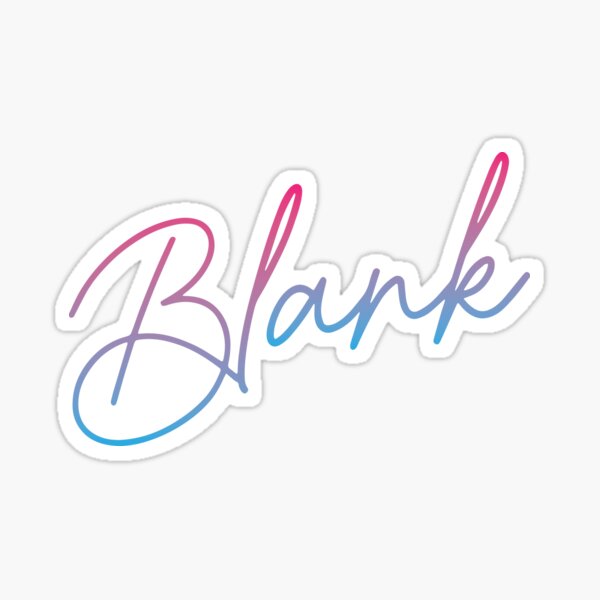 "Blank the Series GL thai" Sticker for Sale by kathkomtrikru | Redbubble