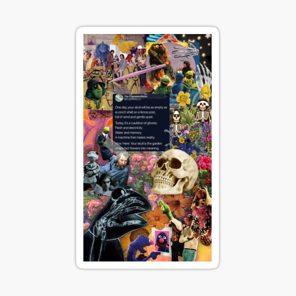 "Your Skull is the Garden // Muppet Collage Art" Sticker for Sale by ...