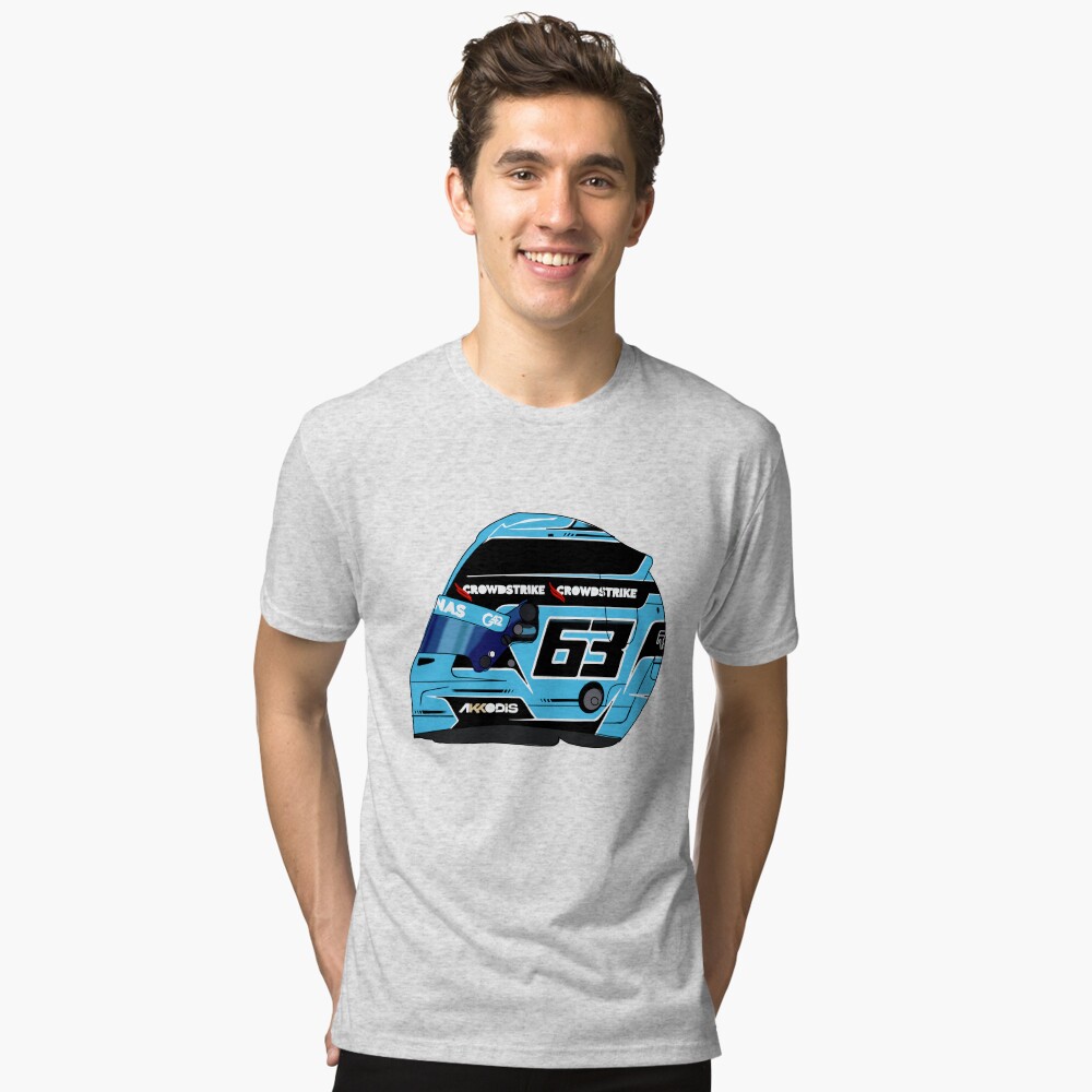 "George Russell Helmet" Sticker for Sale by Paddock Princess | Redbubble