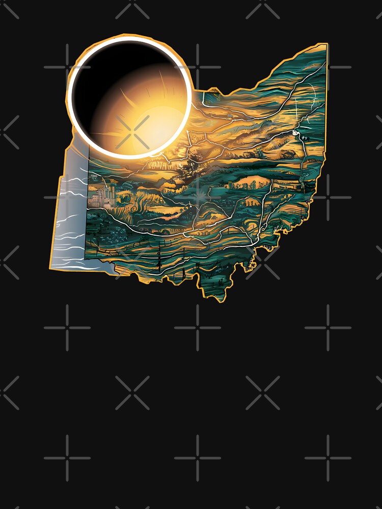"Ohio Eclipse 2024 - total Solar Eclipse 2024" Essential T-Shirt for ...