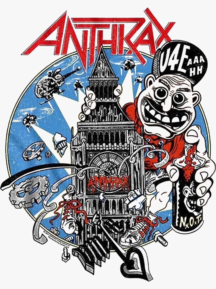 "ANTHRAX BAND" Sticker for Sale by SvkmatraCitra | Redbubble