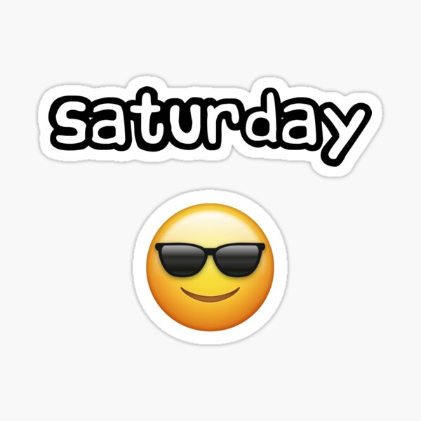 "Saturday Mood" Sticker by lukephoto | Redbubble