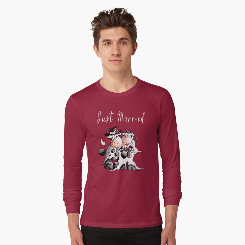 "Just Married Cow Wedding Cartoon" Poster for Sale by modartis | Redbubble