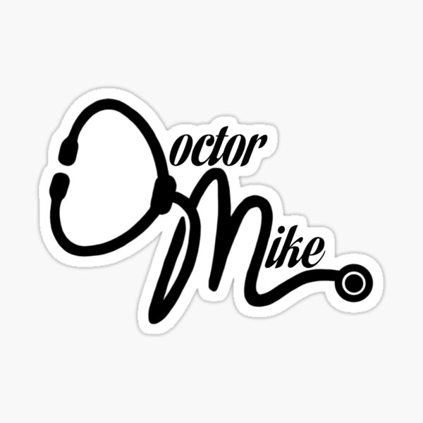 "Doctor mike" Sticker by RensDigitalArt | Redbubble