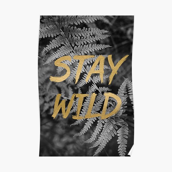 "Stay wild" Poster for Sale by dairinne | Redbubble