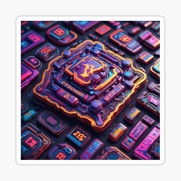 "Artificial Intelligence-Infused Motherboard Design" Sticker for Sale ...
