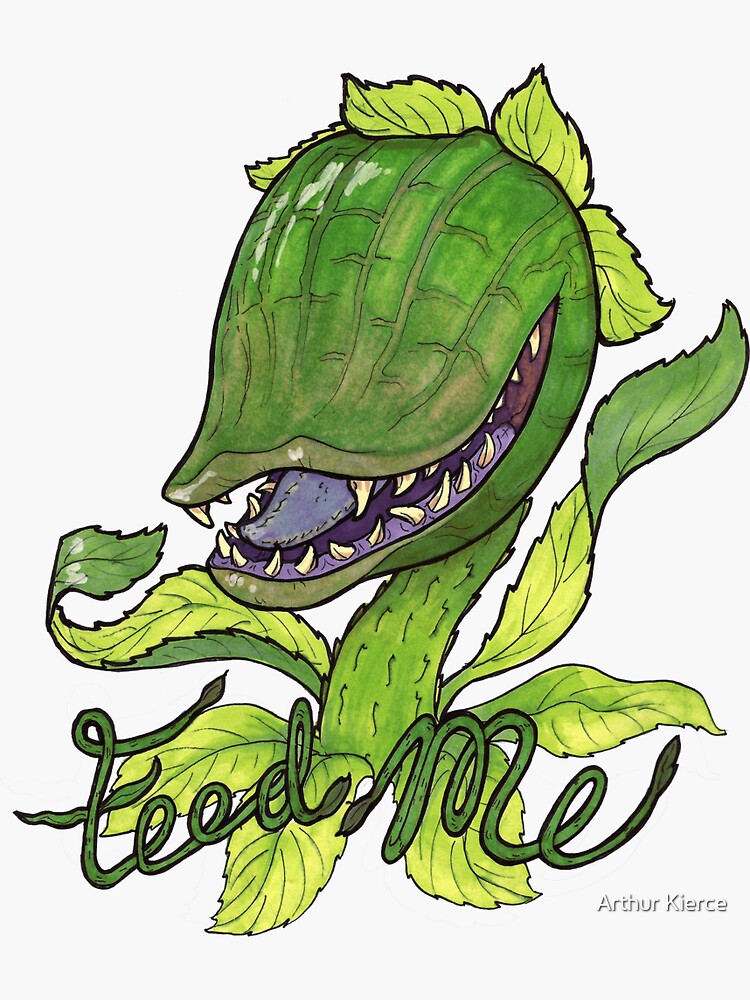 "Feed Me" Sticker for Sale by zuzukh | Redbubble