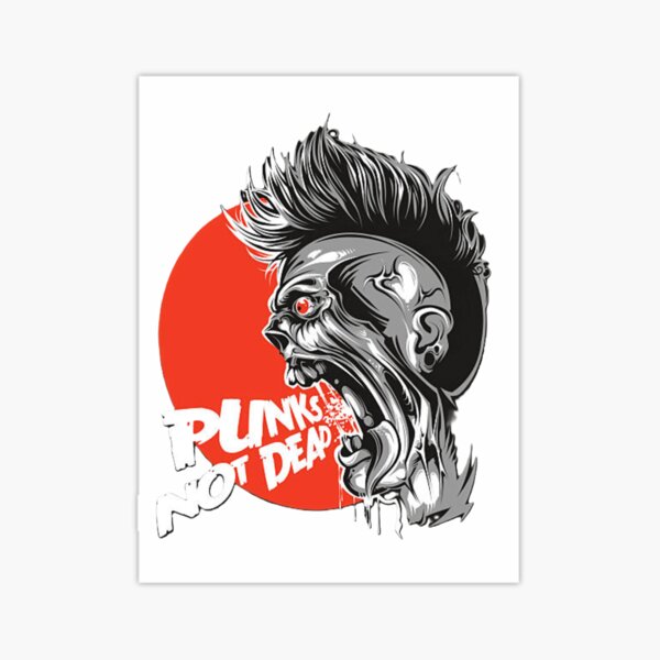 "Punks Not Dead" Sticker for Sale by PunkShopApparel | Redbubble