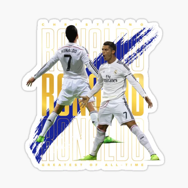 "Cristiano Ronaldo Suuiii!" Sticker for Sale by WilliamBurz | Redbubble