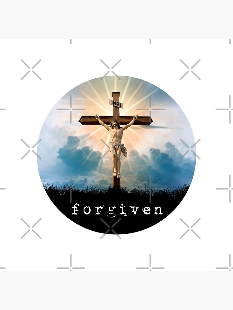 "Christian Quote - Jesus Christ On The Cross - Forgiven" Art Board ...