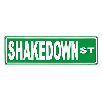 "Shakedown Street" Sticker for Sale by typographywords | Redbubble