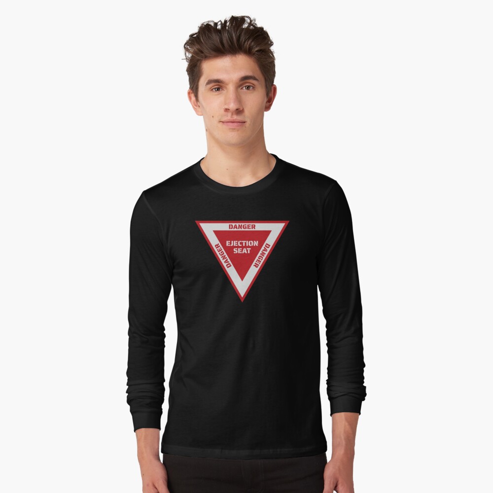 "Ejection Seat Warning Label" Sticker for Sale by zarshirts | Redbubble