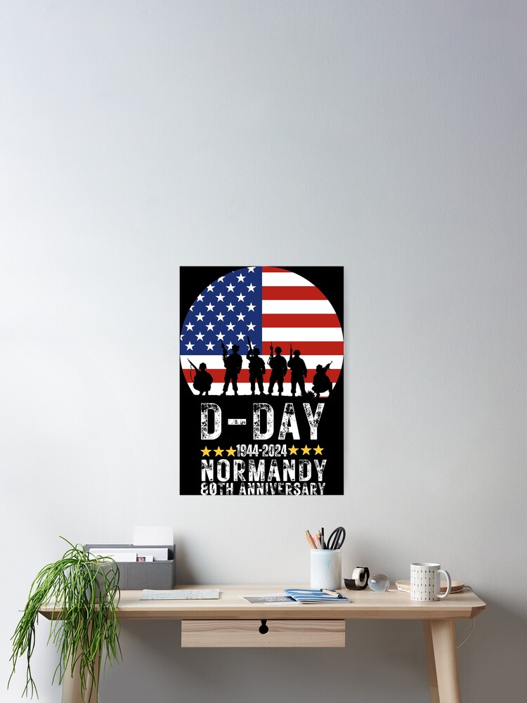 "Operation Overlord 1944 D-Day 2024 80th Anniversary Normandy" Poster ...
