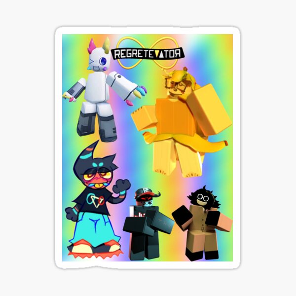 "regretevator?regretevator?regretevator?regretevator????" Sticker for ...