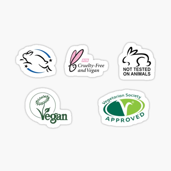 "vegan symbols sticker pack" Sticker by julieiluj | Redbubble