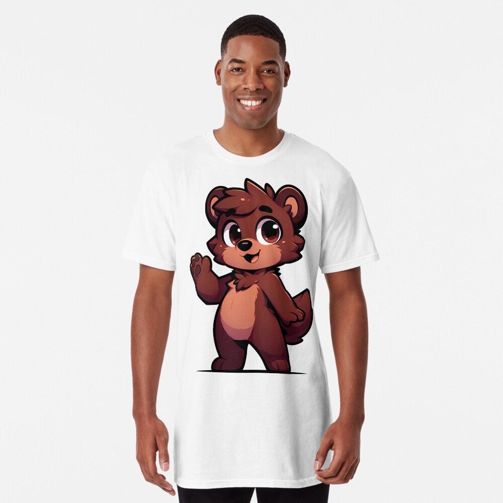 "Cute Chibi Bear Anthro Furry Art" Sticker for Sale by BlueBullBazaar ...