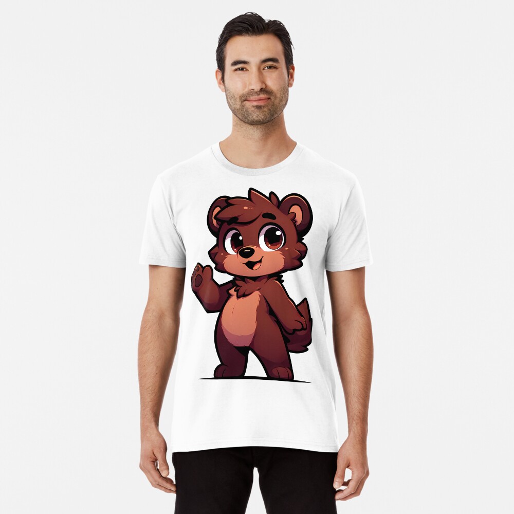 "Cute Chibi Bear Anthro Furry Art" Sticker for Sale by BlueBullBazaar ...