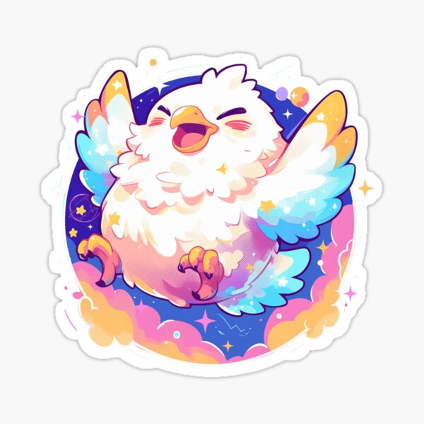 "Sol, the Sunny Soarer" Sticker for Sale by AdhesiveAmigos | Redbubble