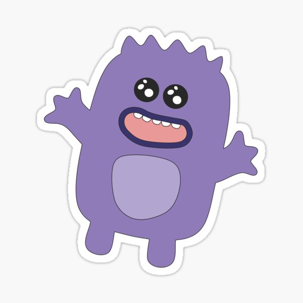 "Purple Monster Cartoon Critter" Sticker for Sale by TerScott | Redbubble