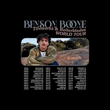 "Benson Boone a Benson Boone a Benson Boone" Sticker for Sale by ...