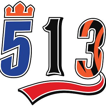 "Cincinnati Sports 513 Area Code" Sticker for Sale by allisonnicole15 ...