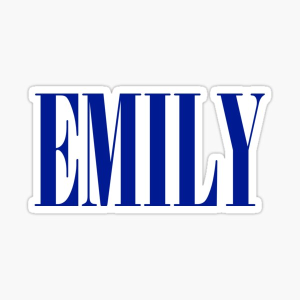 "Mamma Mia Name - Emily" Sticker for Sale by queenkathryne | Redbubble