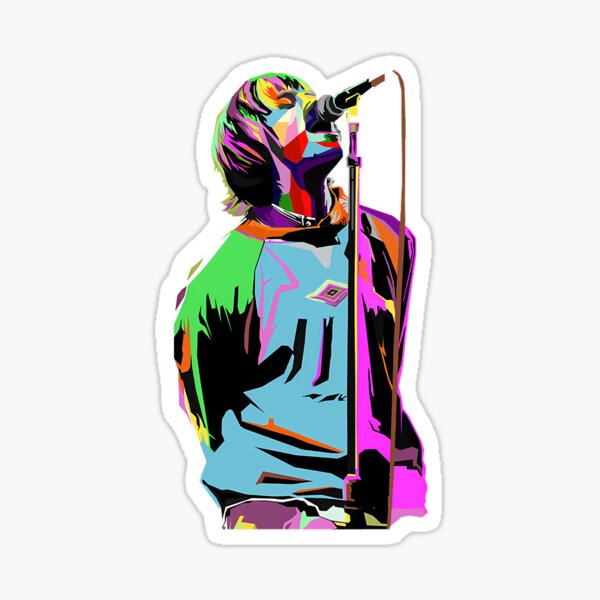 "Liam gallagher art active " Sticker for Sale by CelestinoLegro | Redbubble
