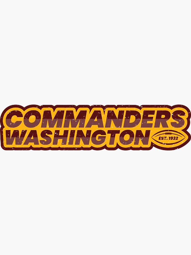 "Art - washington commanders" Sticker for Sale by adinalpspige | Redbubble