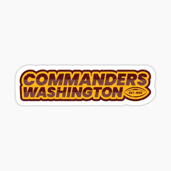 "Art - washington commanders" Sticker for Sale by adinalpspige | Redbubble