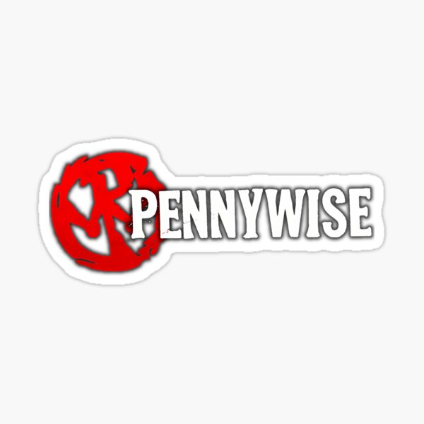"Pennywise logo" Sticker by AlfredLaroche | Redbubble