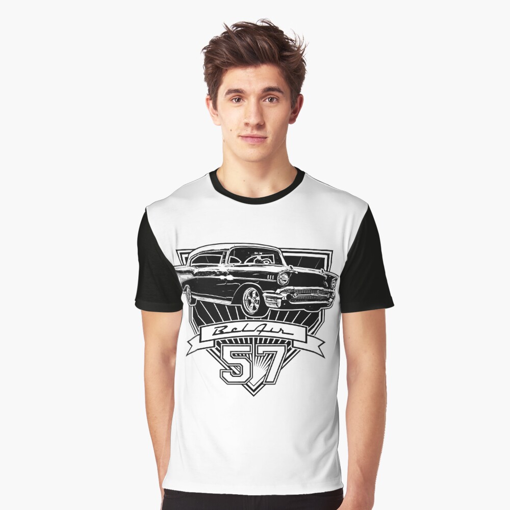 "57 Chevy Belair" Sticker for Sale by CoolCarVideos | Redbubble