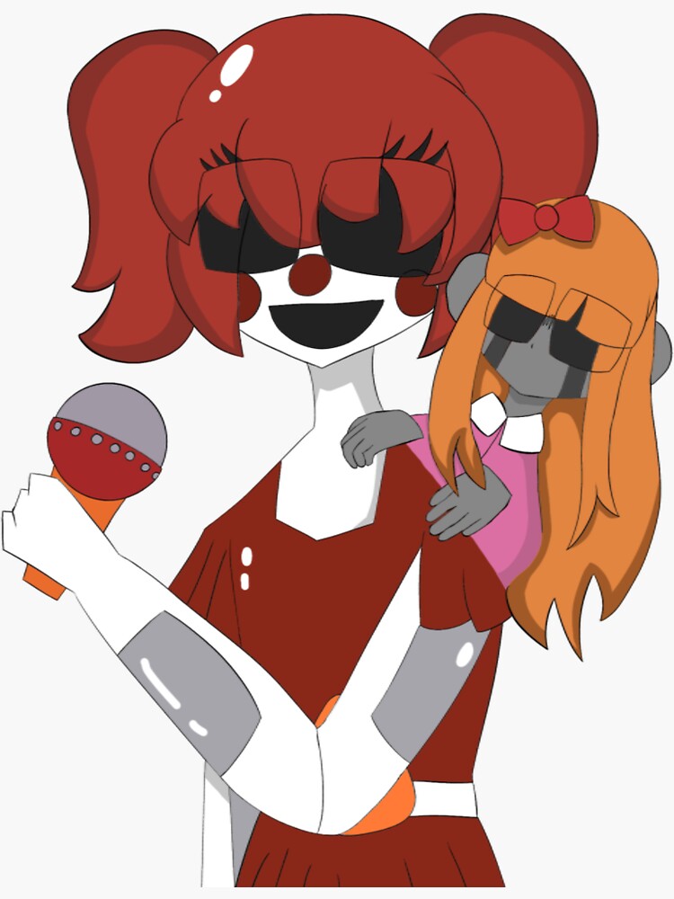 "Circus Baby and Elizabeth Afton" Sticker for Sale by ghosttratt ...
