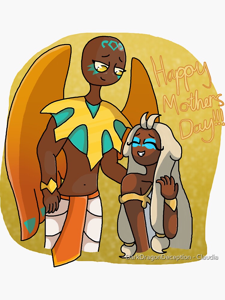 "GoldenCheese And Mozzarella Mother's Day (Cookie Run)" Sticker for Sale by Clawort | Redbubble