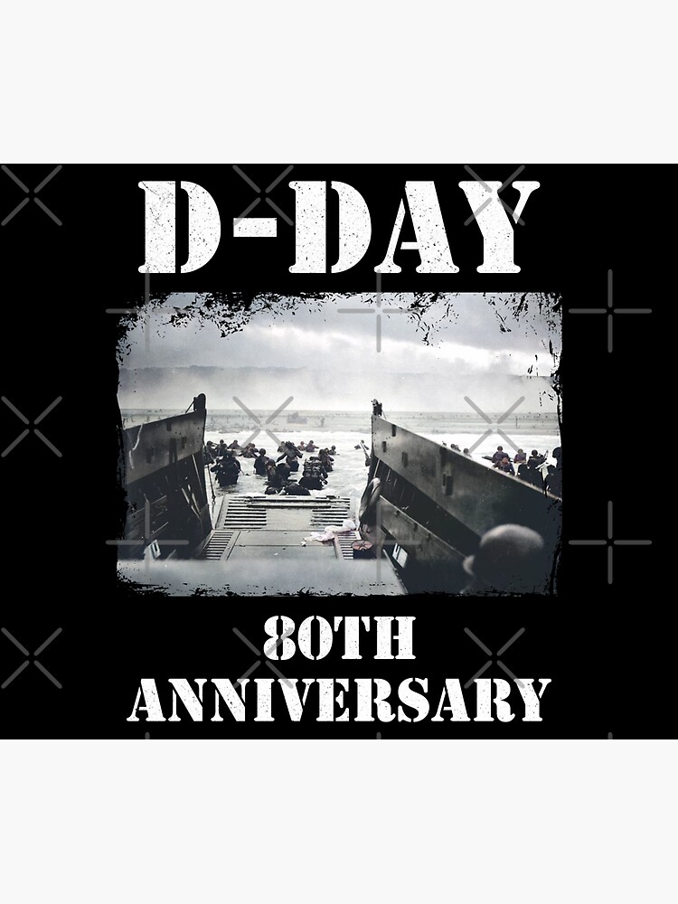 "Operation Overlord 1944 D-Day 2024 80th Anniversary Normandy" Sticker ...