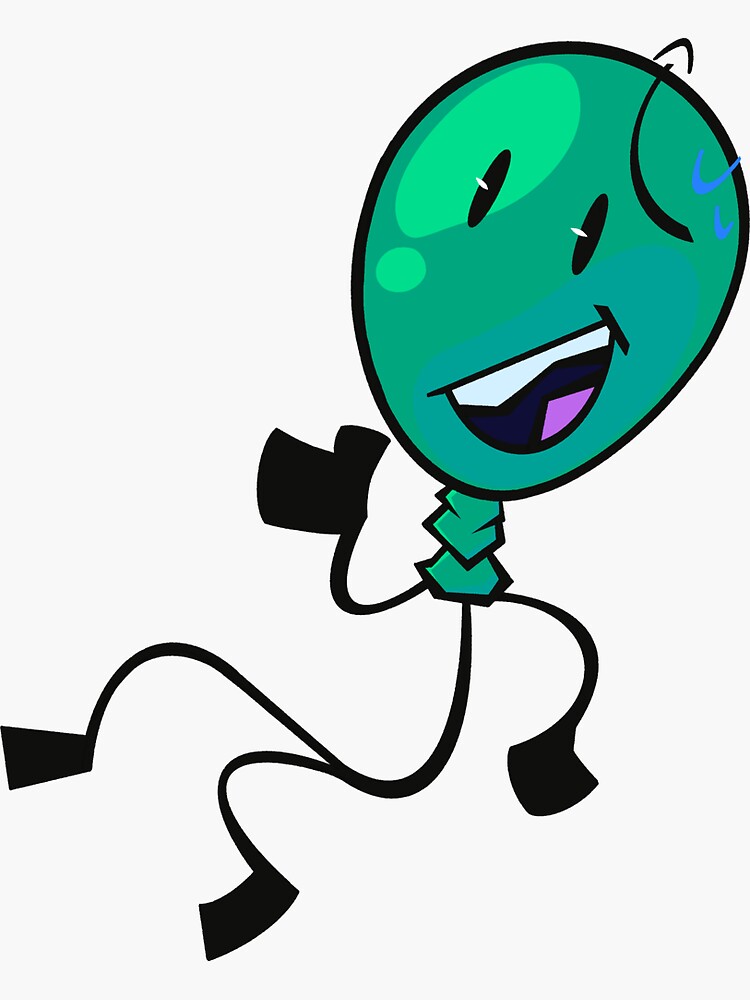 "Balloony BFDI" Sticker for Sale by RinRinTGB | Redbubble