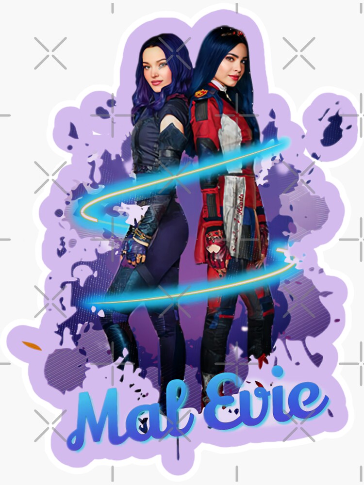 "Mal and Evie Forever - Descendants 3" Sticker for Sale by Arte ...