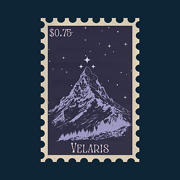 "Velaris Stamp Vintage Style" Sticker for Sale by medimidoodles | Redbubble