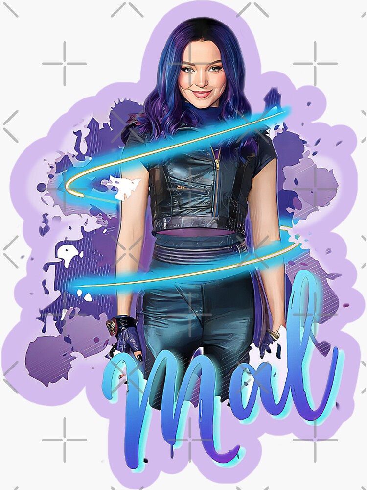 "Mal - Descendants 3" Sticker for Sale by Arte-Enchanted | Redbubble