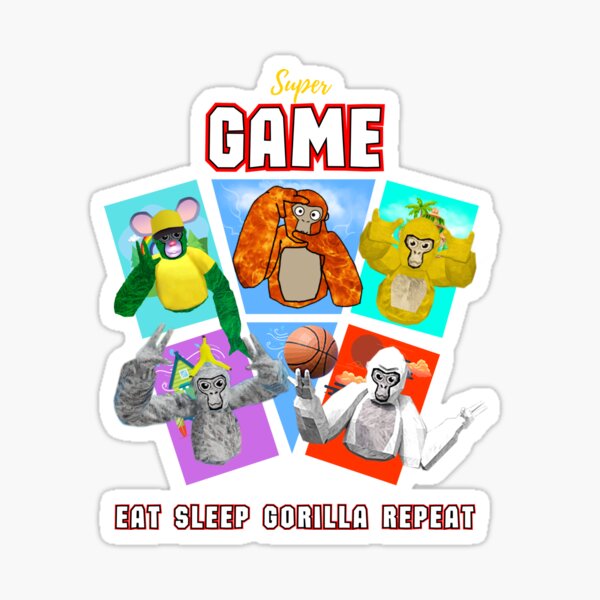 "Super Game Eat Sleep Gorilla Repeat, Gorilla Monke Tag pfp maker VR ...
