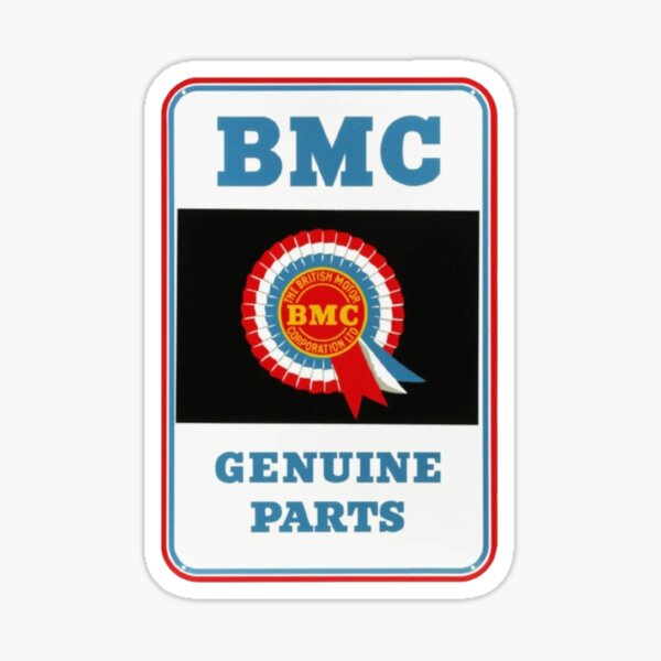 "BMC Genuine Parts" Sticker for Sale by emporiumwa | Redbubble