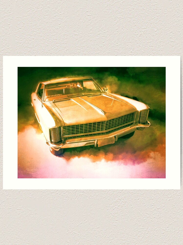 "Golden 1965 Buick Riviera" Art Print by DKDigital | Redbubble