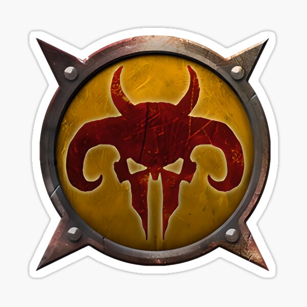 "Beastmen Brayherd Faction Symbol Warhammer Fantasy" Sticker for Sale ...