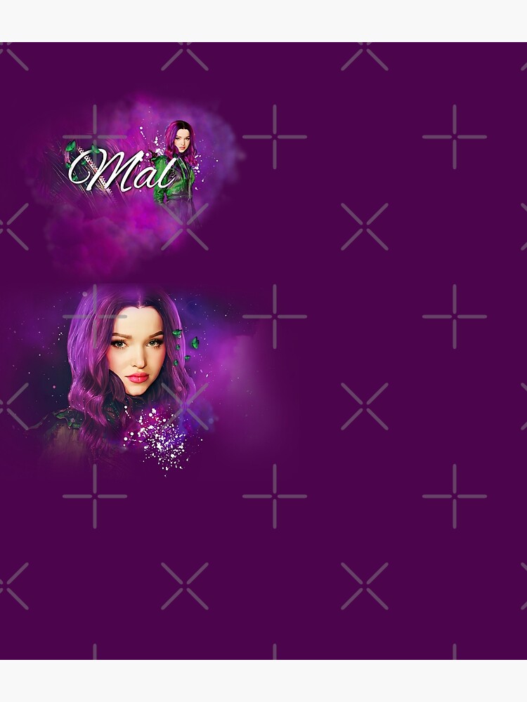 "Mal Purple Pink Princess - Descendants 3 " Backpack for Sale by Arte ...