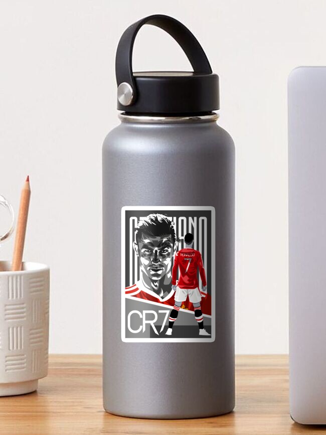 "Cristiano Ronaldo In Red" Sticker for Sale by WilliamBurz | Redbubble