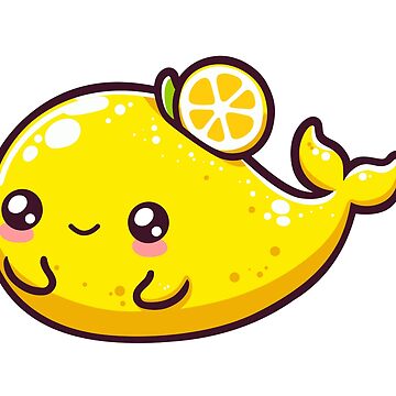 "Lemon Whale" Sticker for Sale by Delidream | Redbubble