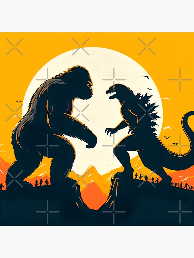 "Godzilla x Kong" Sticker for Sale by Day Dreamer | Redbubble