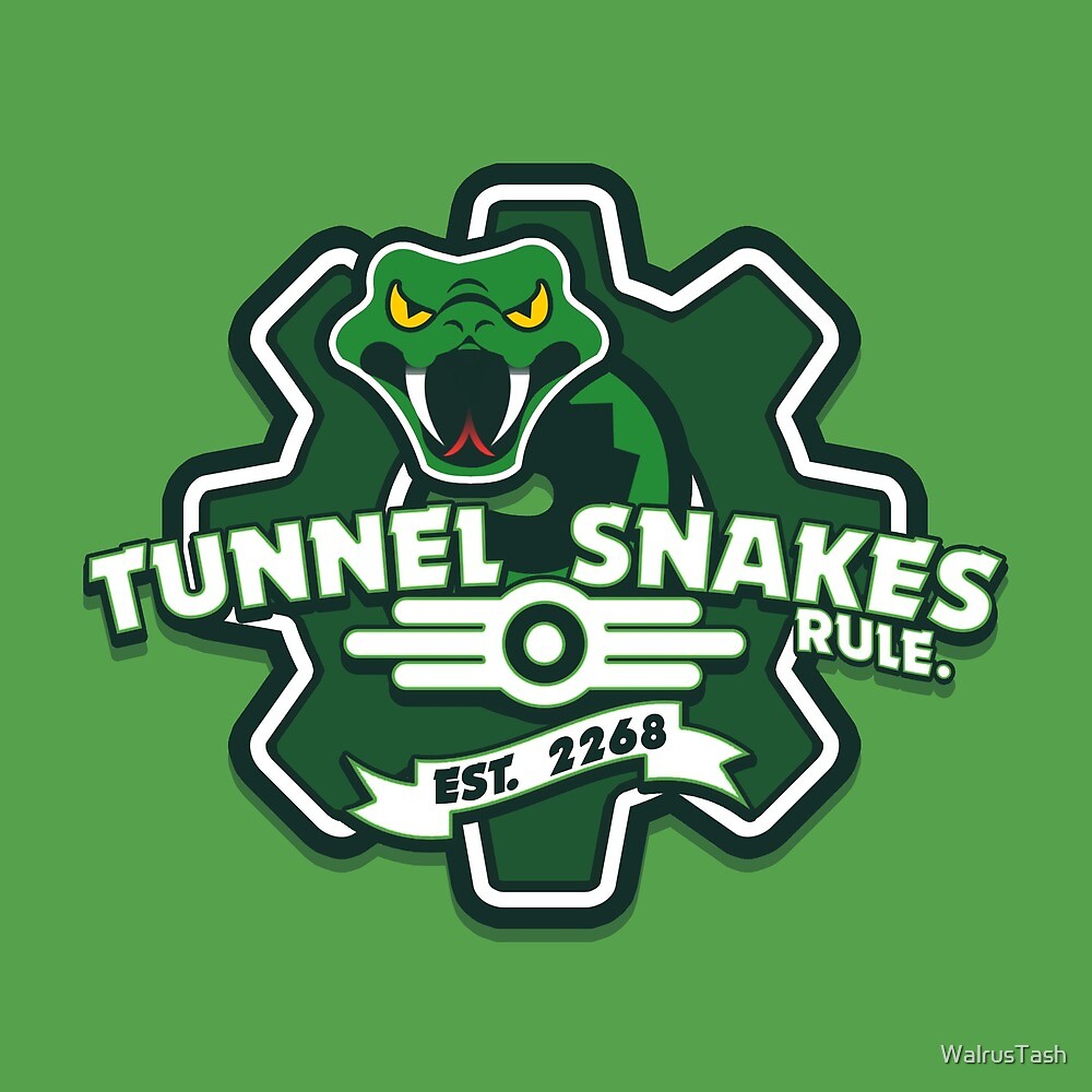 "Tunnel Snakes Rule!" by WalrusTash | Redbubble