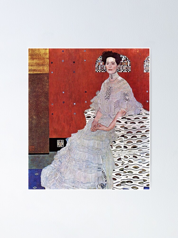 "HD Portrait of Fritza Riedler, by Gustav Klimt, 1906 HIGH DEFINITION ...